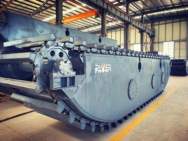 Amphibious Pontoon Undercarriage Hydraulic Spuds China - RIVER